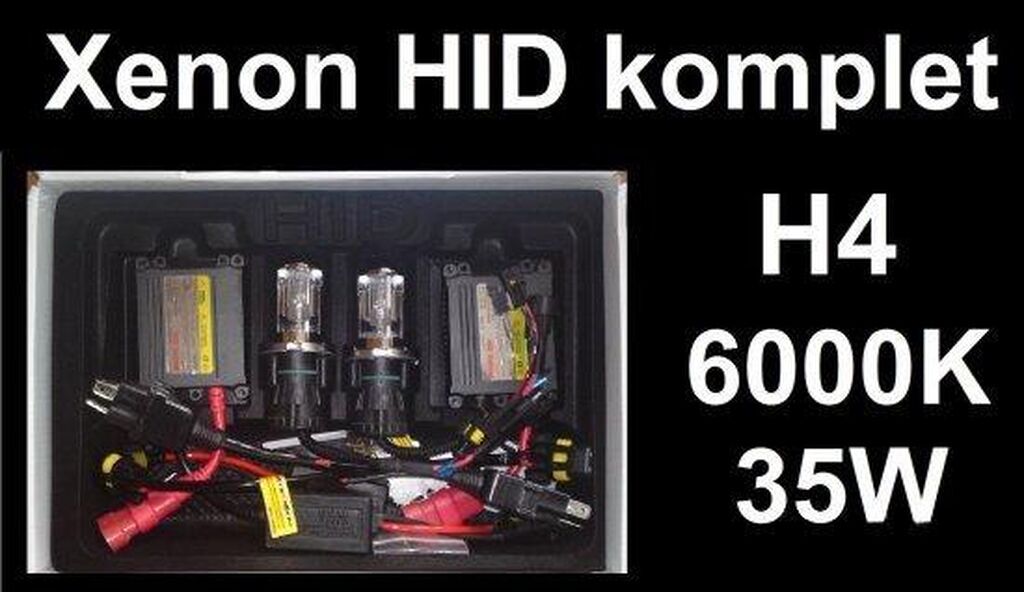 Xenon HID komplet za farove – H4, 6000K, 35W - Tip sijalica: H4
