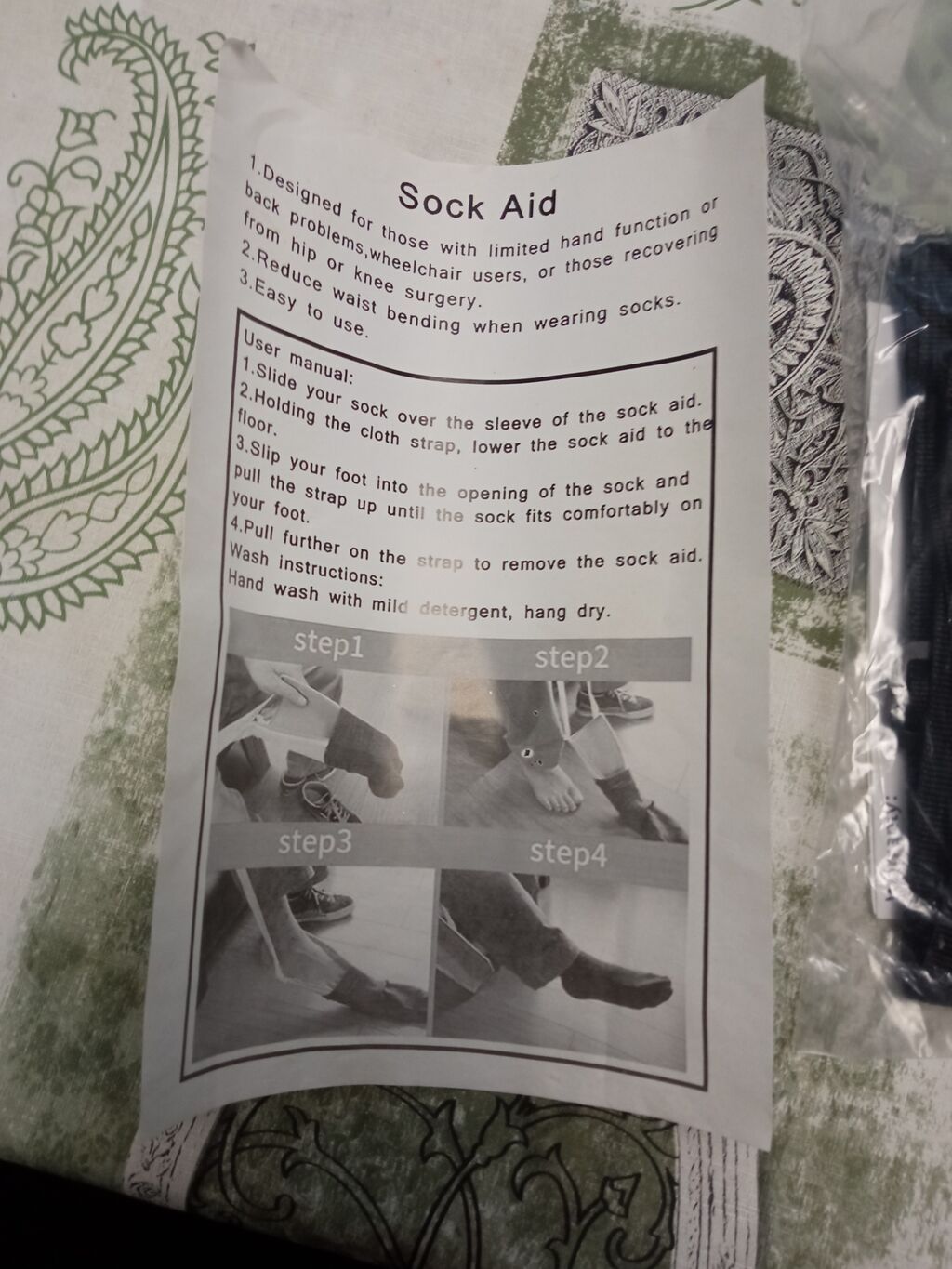 Pomagalo za obuvanje čarapa – Sock Aid (Fanwer) Opis: - Pomagalo