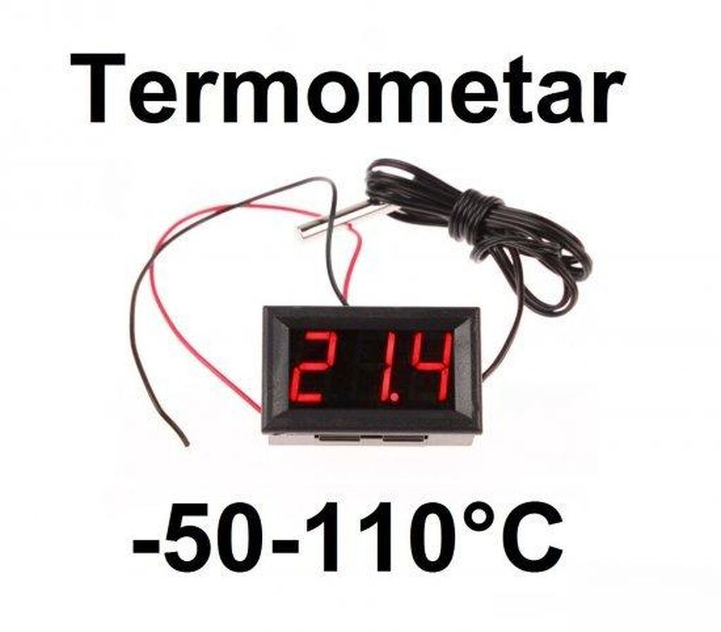 Digitalni panel termometar sa sondom - Opseg merenja: −50 do +110 °C