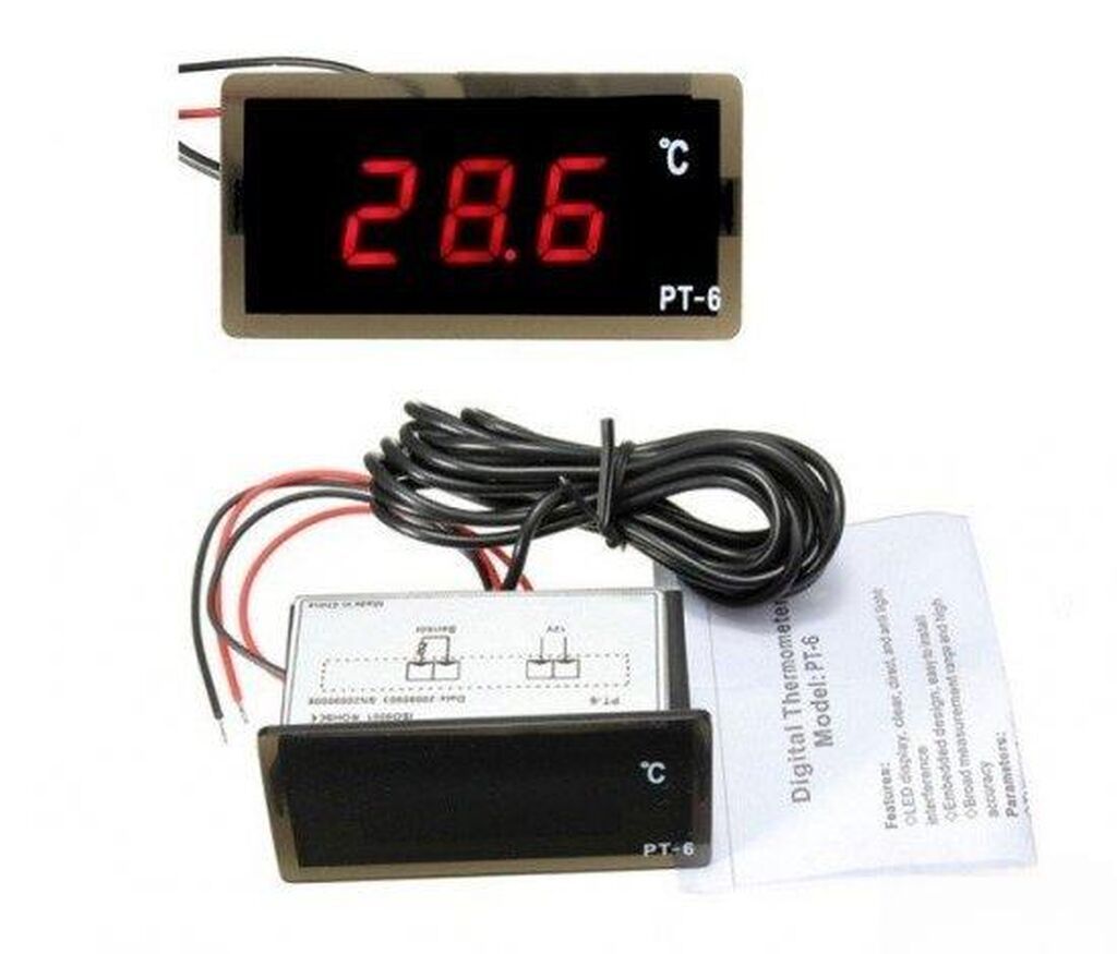 Digitalni panel termometar PT-6 - Očitavanje u realnom vremenu na