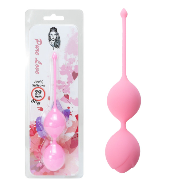 Silicone balls pink 29 mm