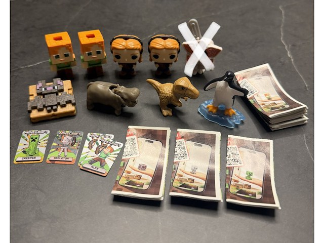 Kinder Natoons + Dino + Stranger things + Minecraft