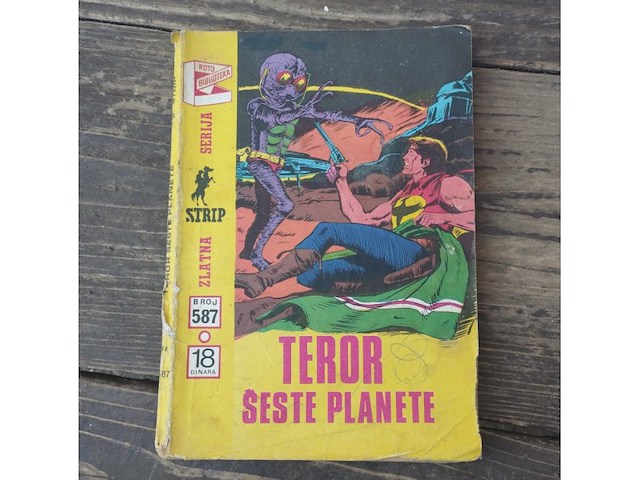 STRIP ZAGOR 587 TEROR SESTE PLANETE