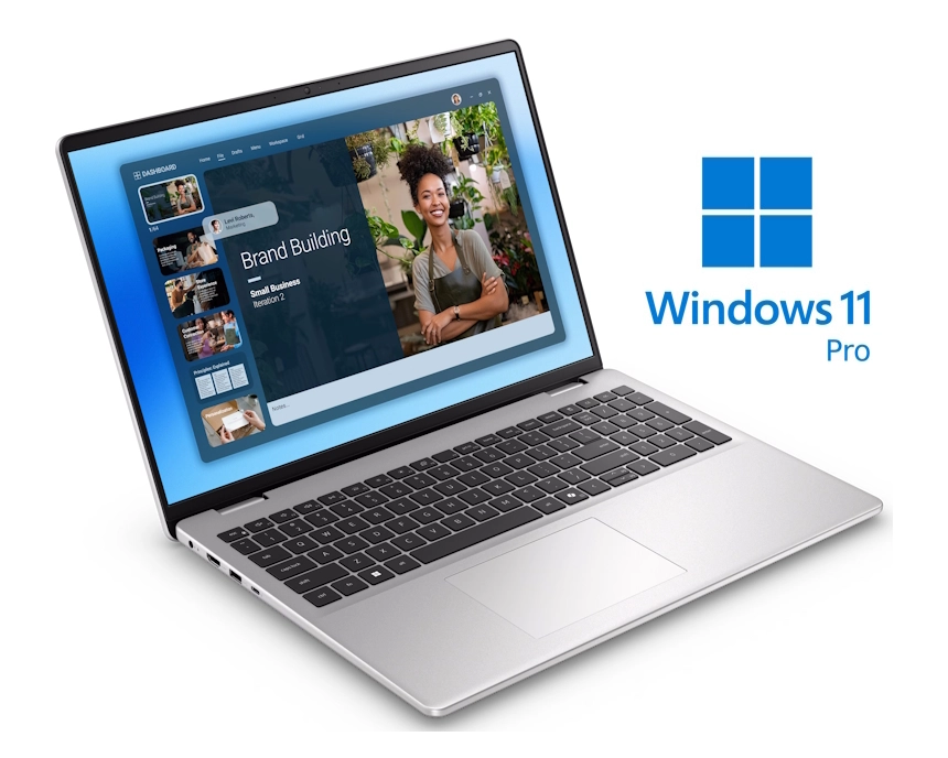 DELL 16 DC16251 16 inch FHD+ 300nits Core 7 150U 16GB 512GB SSD Backlit FP Win11Pro metalni silver laptop
