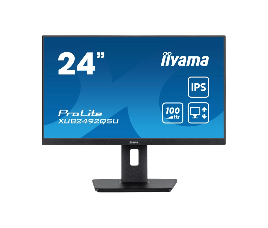 Monitor 23.8" Iiyama XUB2492QSU-B1 IPS 2560x1440/100Hz/0.5ms/HDMI/DP/USB/zvučni