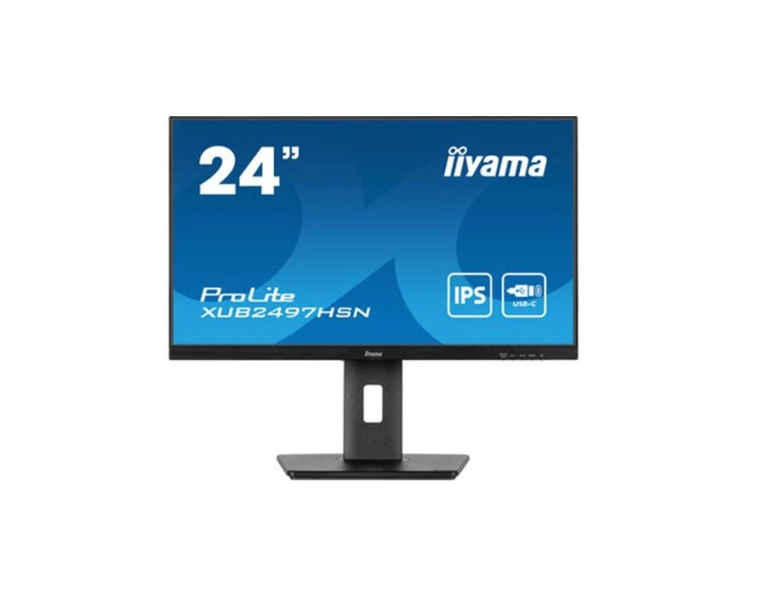 Monitor 23.8" Iiyama XUB2497HSN-B2 IPS 1920X1080/100Hz/1ms/HDMI/DP/USB-C/zvučnik