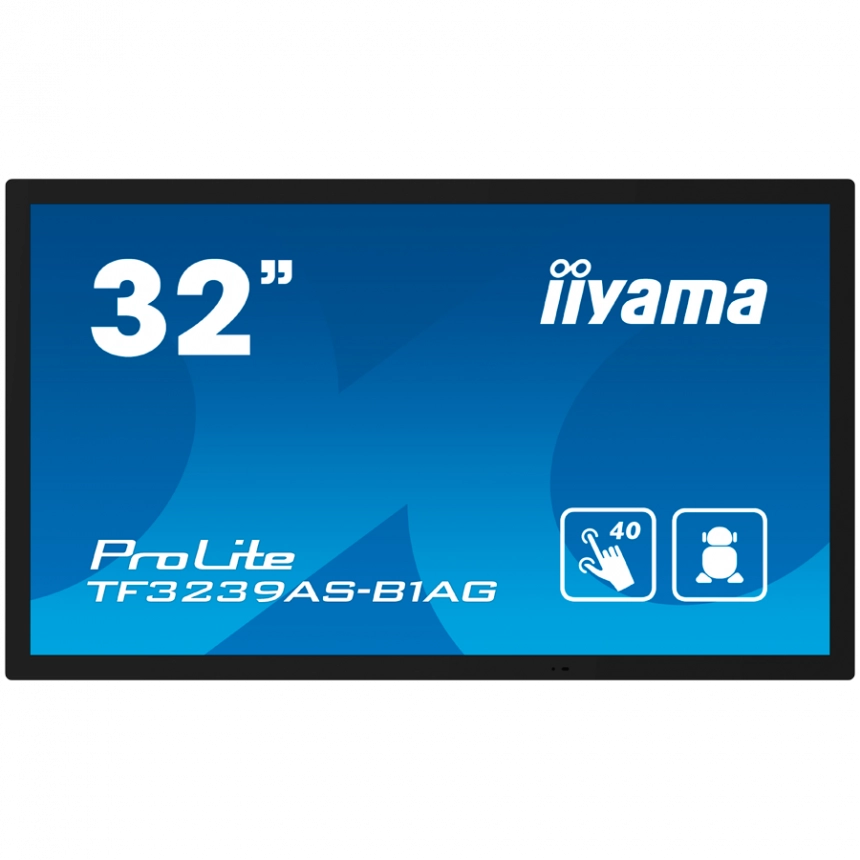 IIYAMA LFD TF3239AS-B1AG 32" 12pt Open Frame PCAP interactive large format display 500 cd/m² 8ms projective capacitive 12 points touch through-glass, temperature sensor with fan control