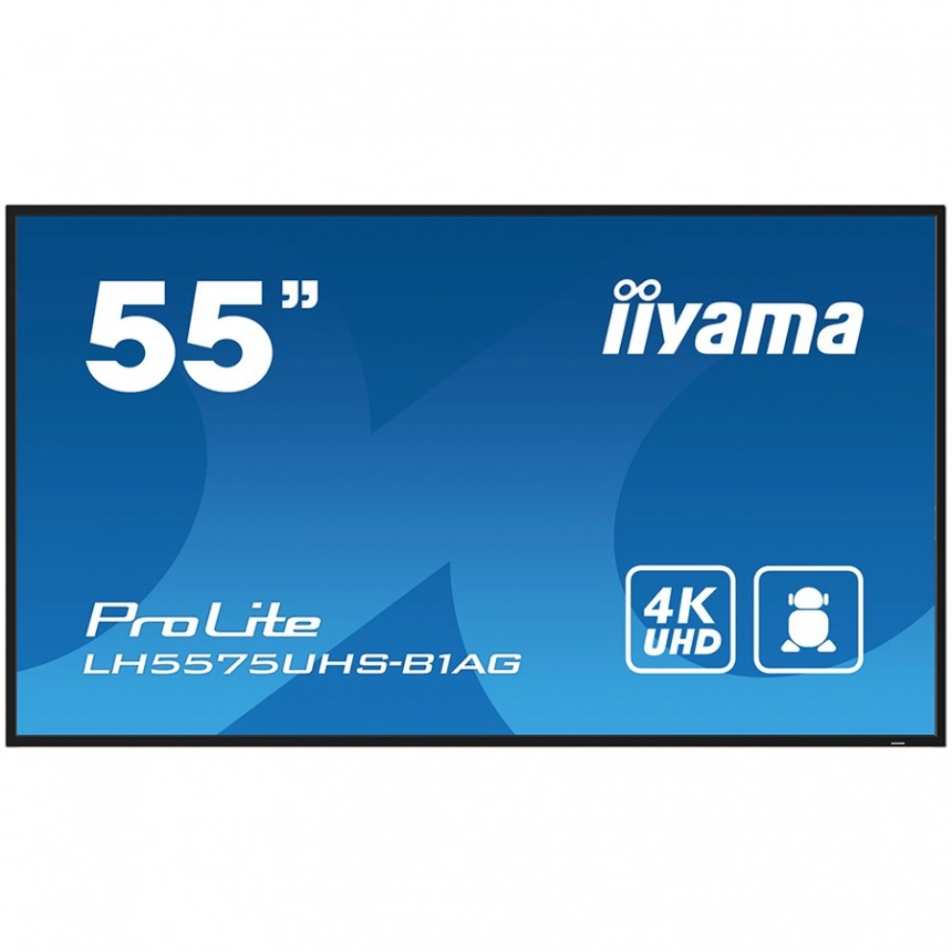 iiyama 55" 4K UHD Professional Digital Signage 24/7 display featuring Android OS, FailOver andIntel® SDM slot