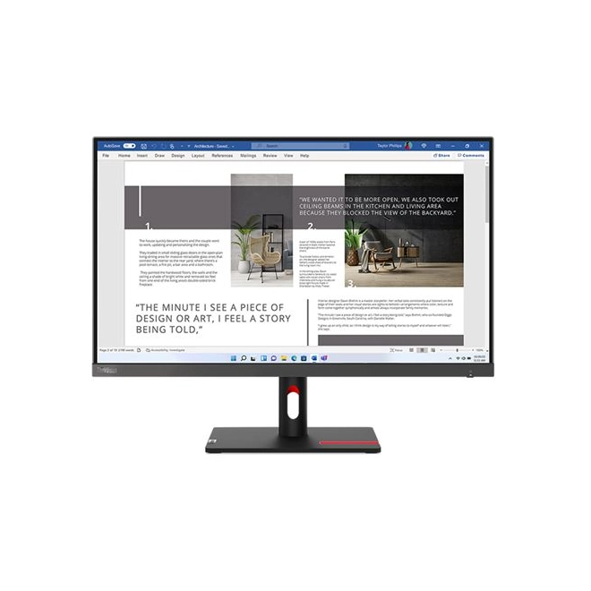 Lenovo MON 27 LN S27i-30 27" FHD/IPS/HDMI/VGA/100Hz/3Y, 63DFKAT4EU
