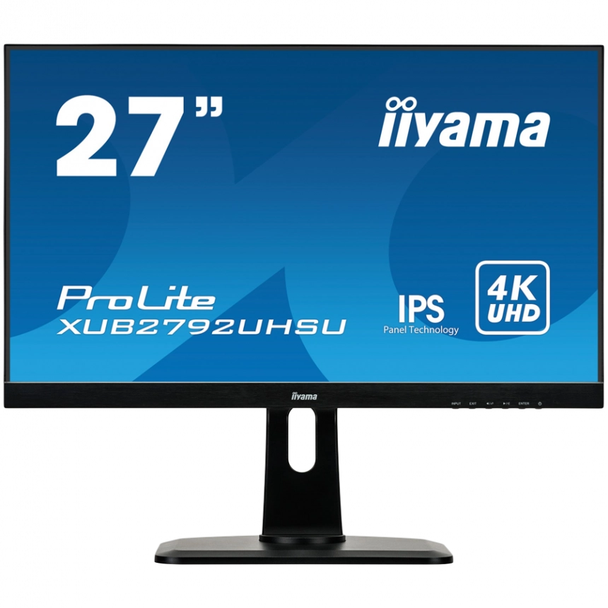 IIYAMA Prolite XUB2792UHSU-B6 Business Monitor - 68.5 cm (27''), 4K UHD (3840x2160), IPS LED, 60Hz, 4ms, 350 cd/m², matte / black