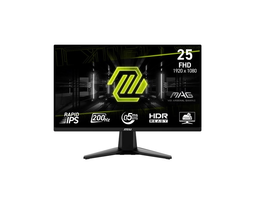 Monitor 25 MSI MAG 255F E20 IPS FHD 0,5m 200Hz 2xHDMI, DP