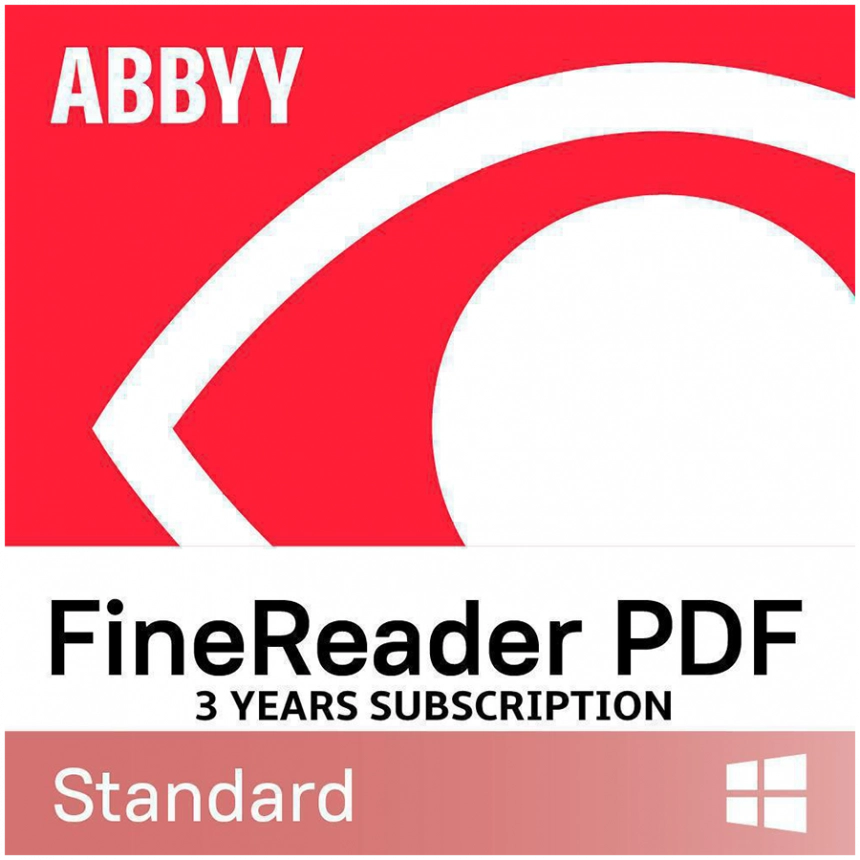 ABBYY FineReader PDF Standard, Single User License (ESD), Subscription, 3y