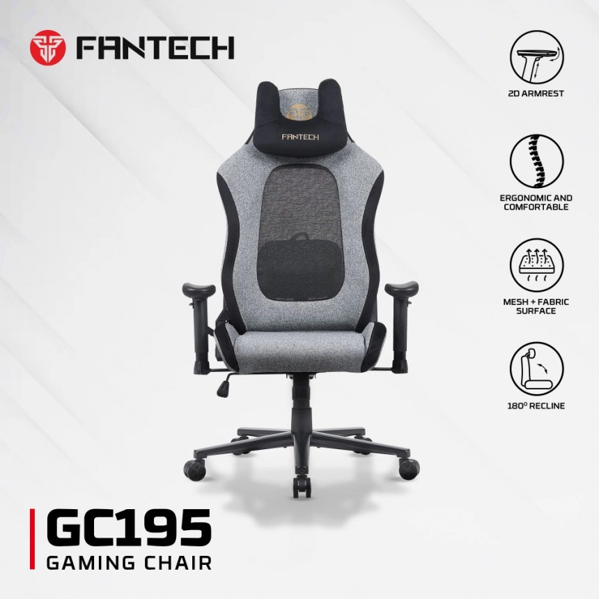 Stolica Gaming Fantech GC195 siva