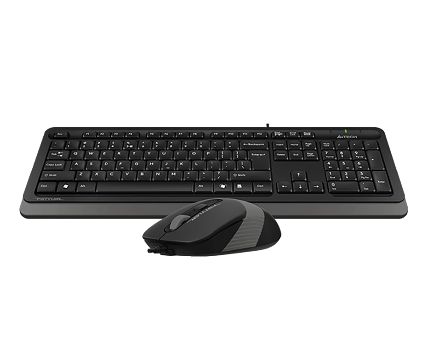 A4 TECH F1010 FSTYLER USB YU siva tastatura + USB sivi miš