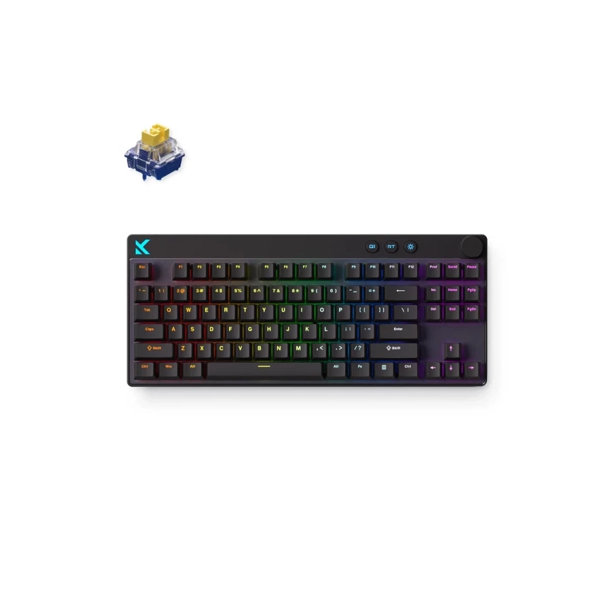 Gaming tastatura MCHOSE Mix 87 Hall Effect Apollo Magnetic Switch black