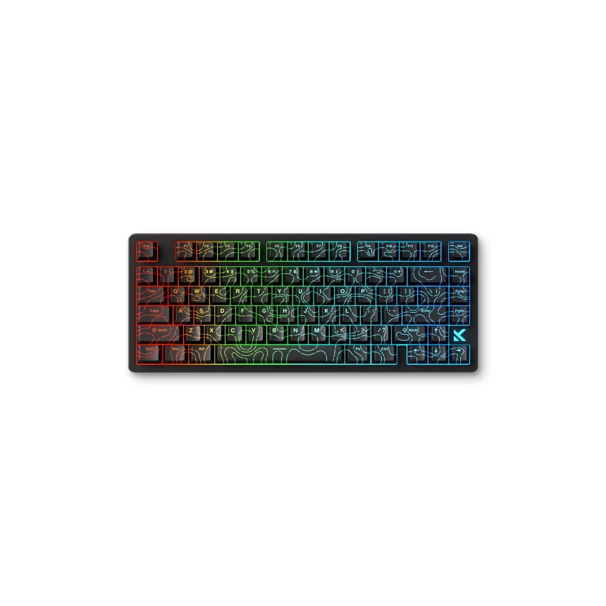 Gaming tastatura MCHOSE Jet 75 Hall Effect Magnetic Switch black topographic