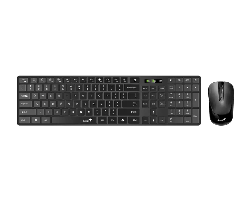 GENIUS SlimStar 8250 Wireless USB US crna tastatura+ miš
