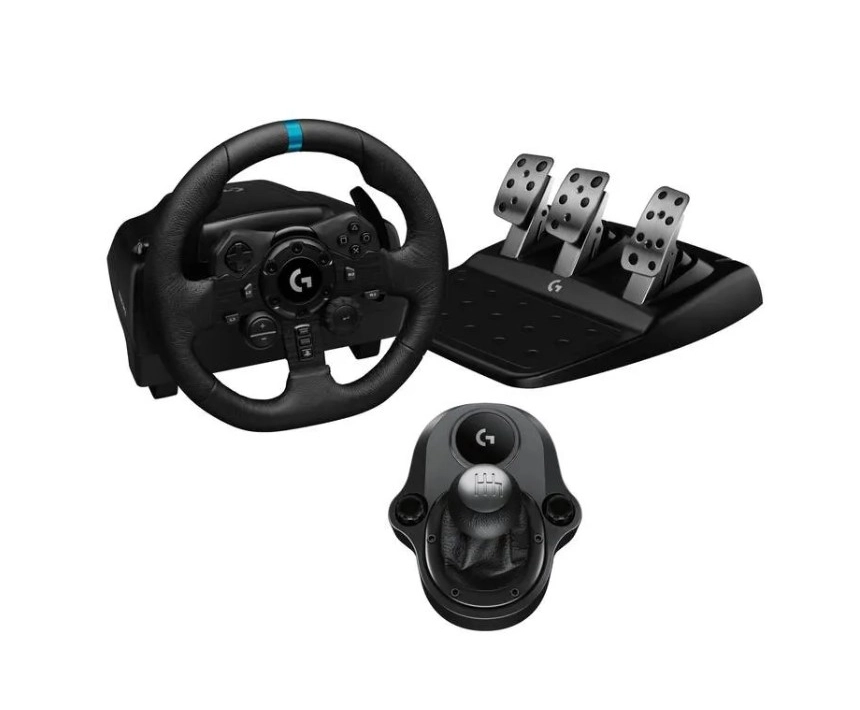 Logitech G923 Trueforce Gaming Racing Wheel + Logitech Shifter