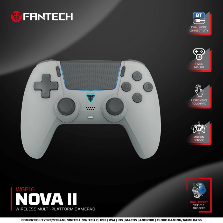Joypad wireless Fantech WGP16 Nova II sivi