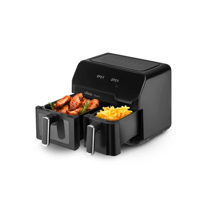 AirFryer Ufesa Storm/bezuljna/dupla posuda/zapremina 9L(5.5L+3.5L)8 programa