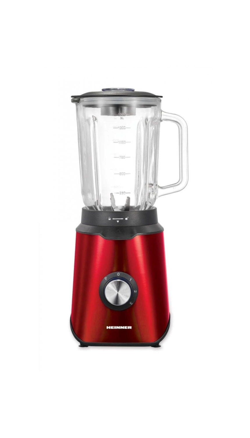 Blender HEINNER HBL-1000RED 1,5l/1000W/slaklena čaša/crveni