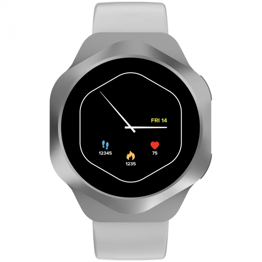 CANYON Smart Watch Hexagon 88 BT-CALL Silver