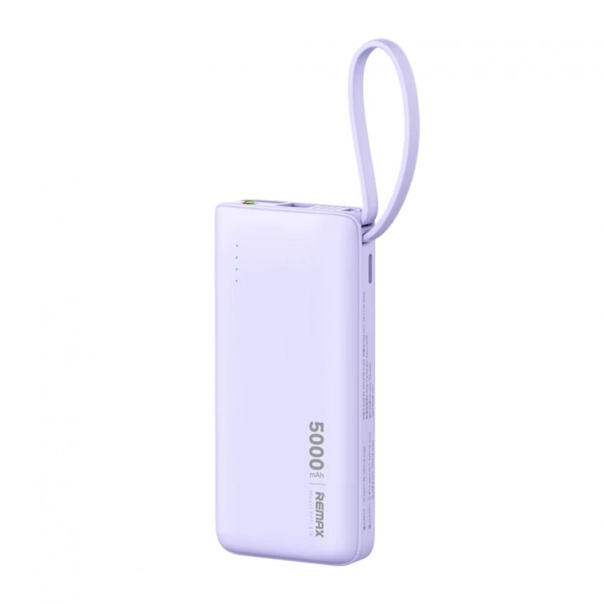 Power bank prenosiva baterija REMAX Xiaoxiao RPP-676 2.1A 5000mAh ljubicasta