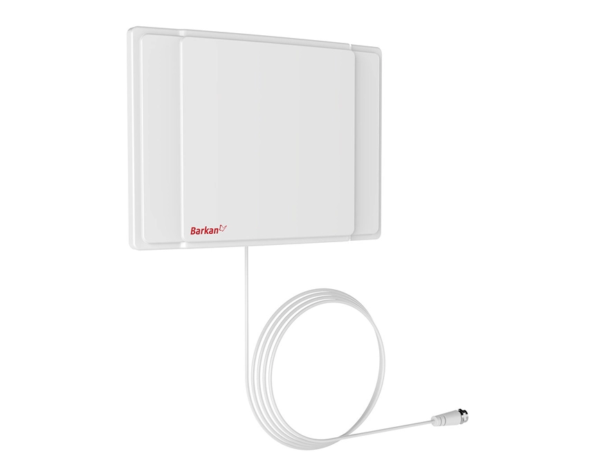 BARKAN AF40P.W Indoor HDTV Flat TV Antenna 65 km