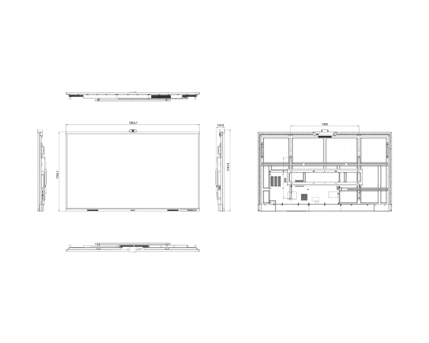 HISENSE 86 inča 86WM6FE 4K UHD LED 400 nita Interactive Display sa kamerom