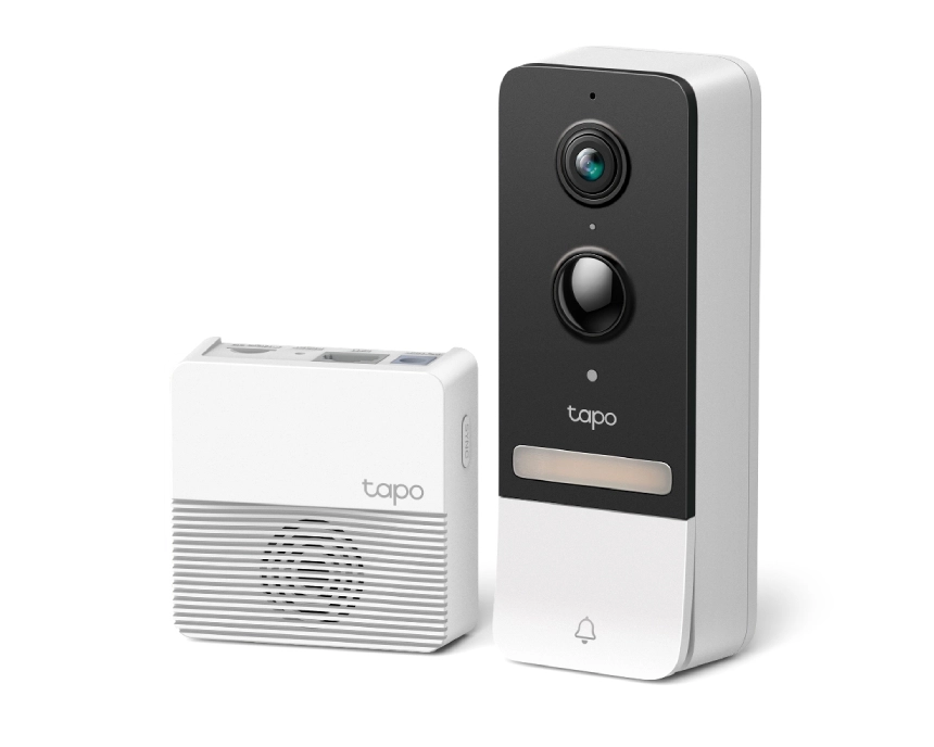 Zvono za ulazna vrata TP-LINK Tapo D230S1/video 2K 5MP/Color night/smart AI detection/IP64/bela
