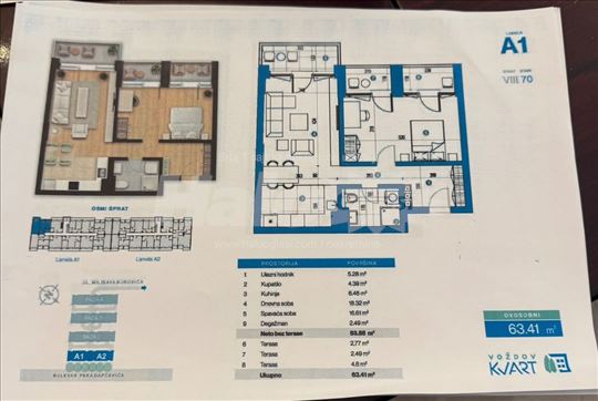 Prodaja stana - Vozdov Kvart - Novogradnja - lux