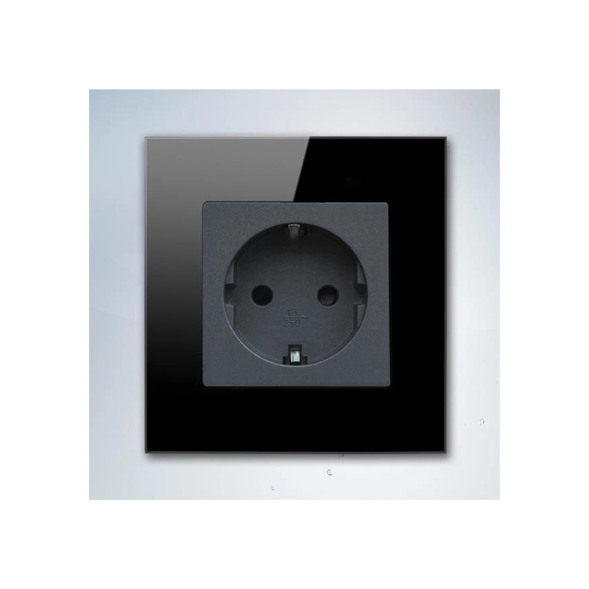 Exeshop 16A EU Wi-Fi WALL SOCKET Crni (TUYA)
