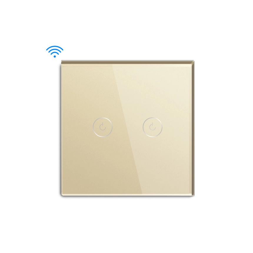 Exeshop Wi-Fi pametni prekidač 2G TUYA Zlatni NN (WIFI TOUCH SWITCH)