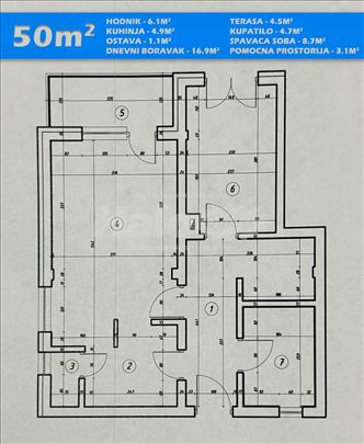 Stan površine 50m² u Vrnjačkoj Banji