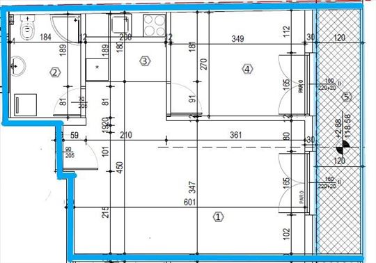 Novogradnja, 41m2 1.5