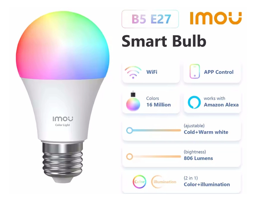 IMOU B5 pametna sijalica u boji CL1B-5-E27
