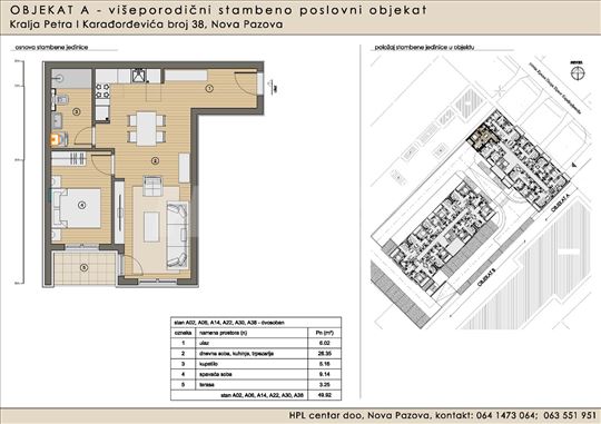 Jednoiposoban stan u izgradnji u Novoj Pazovi
