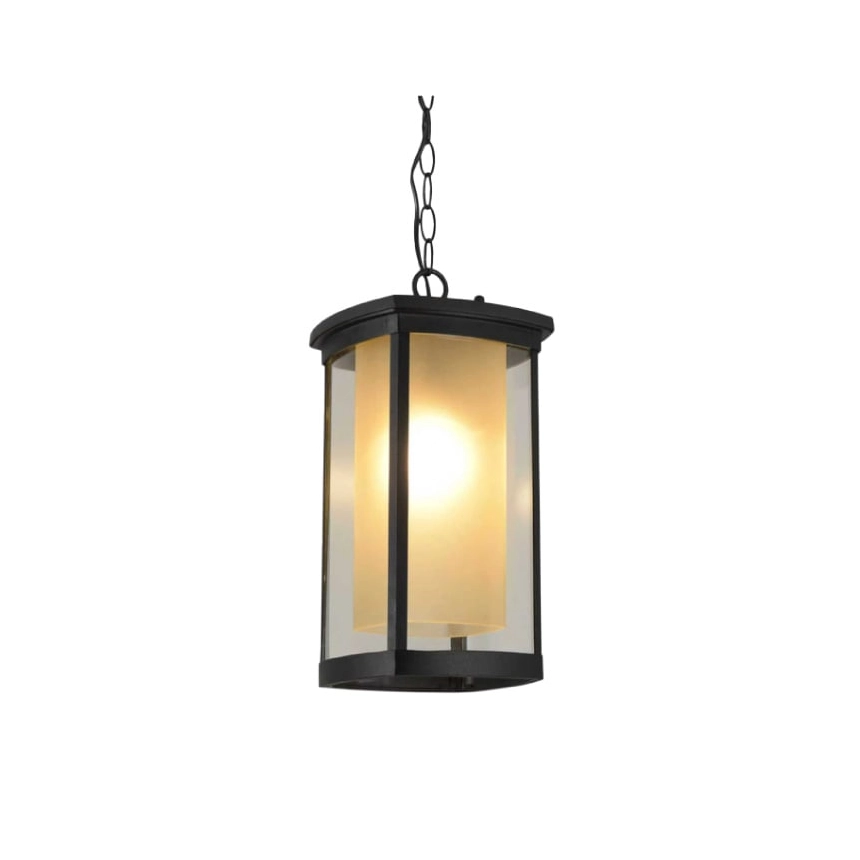 Viseća lampa - fenjer 1xE27 IP33 crni E250501