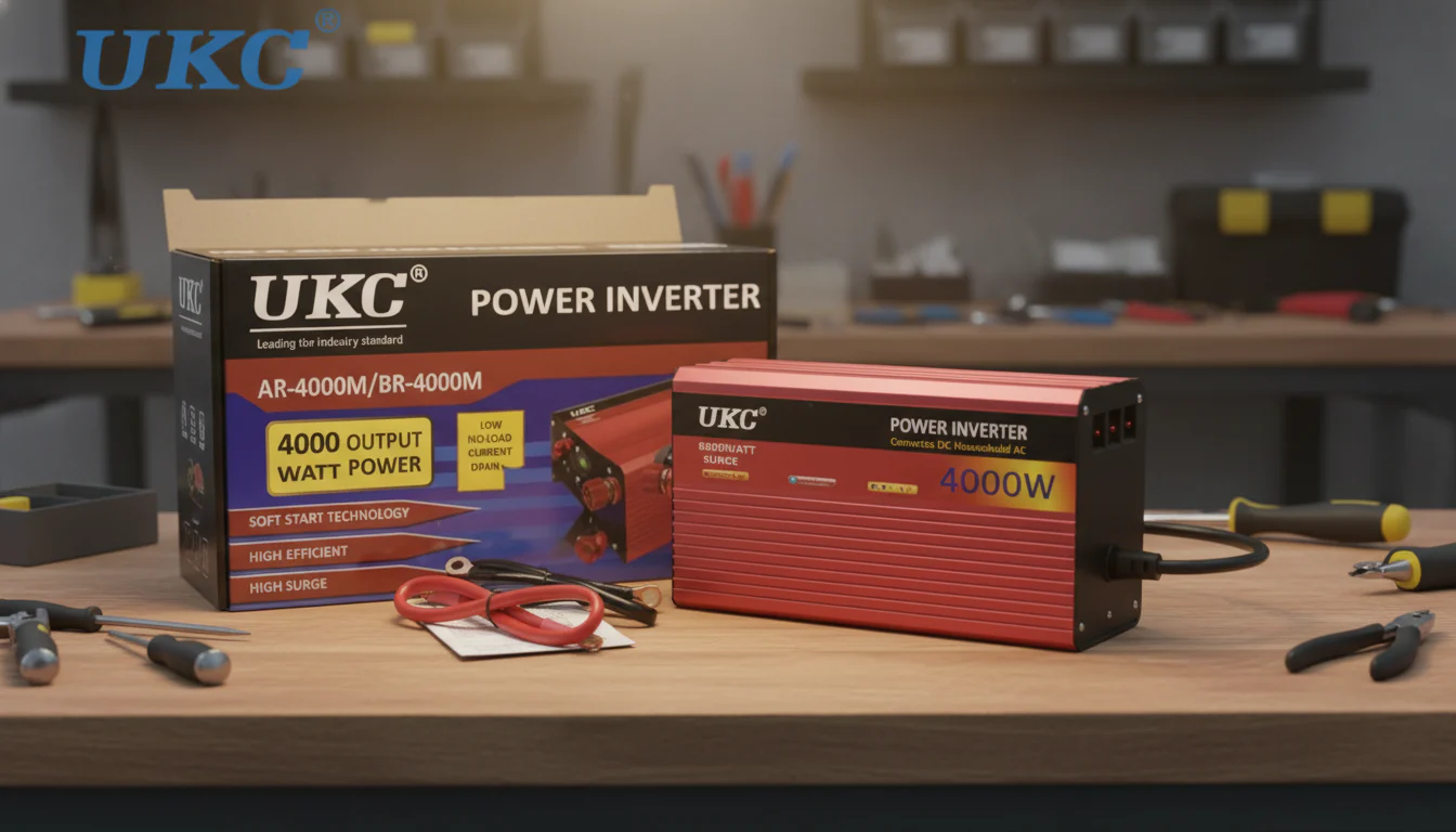 Inverter Pretvarač Napona 12V/24V na 220V – 4000W Auto Inverter za Kampovanje, Putovanja i Kućne Uređaje