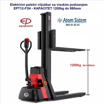 Električni paletari 1.2T- Podize 990mm novo!