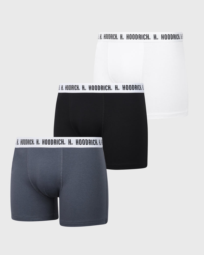 Hoodrich OG Core 3 Pack Muške Boxers Crne Bijele Sive Srbija | 80QIKFZJU