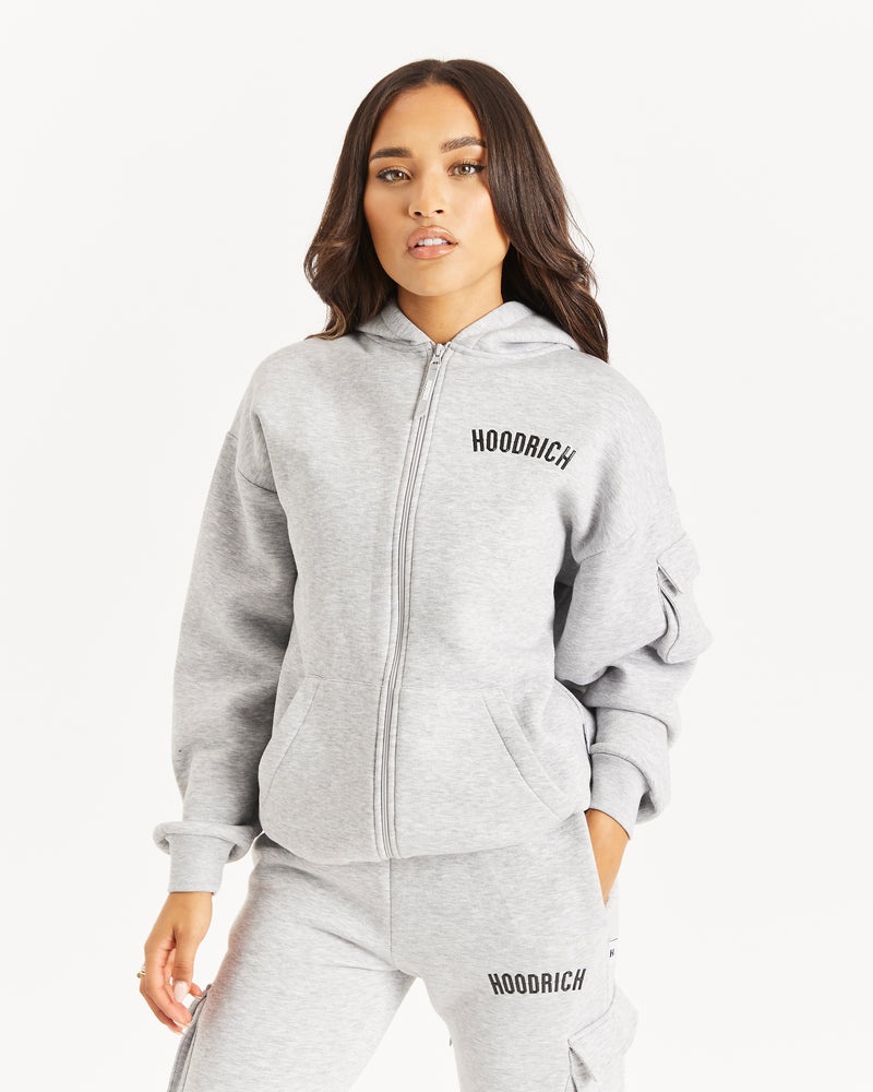 Hoodrich OG Luna Full Zip Ženske Duks Sive Crne Srbija | 60EMCNQUX