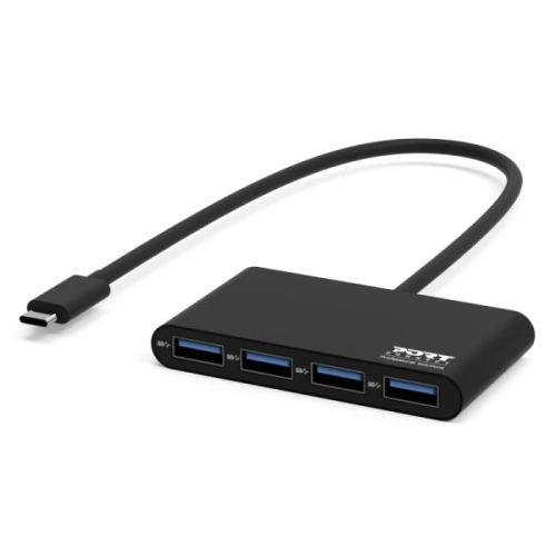 Port Designs USB-C hub 4X USB-A 3.0 ports USB HUB