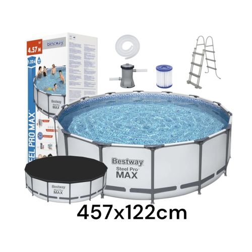 Bestway Bazen sa čeličnim ramom i kompletnom opremom 457x122cm 56438