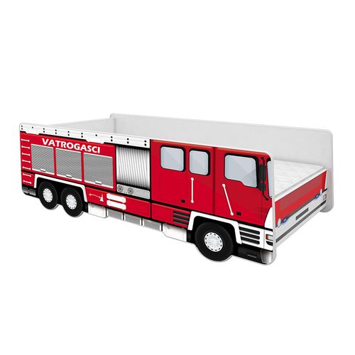 Deciji krevet ACMA VI FIRE TRUCK 140x70 dusek 7 cm