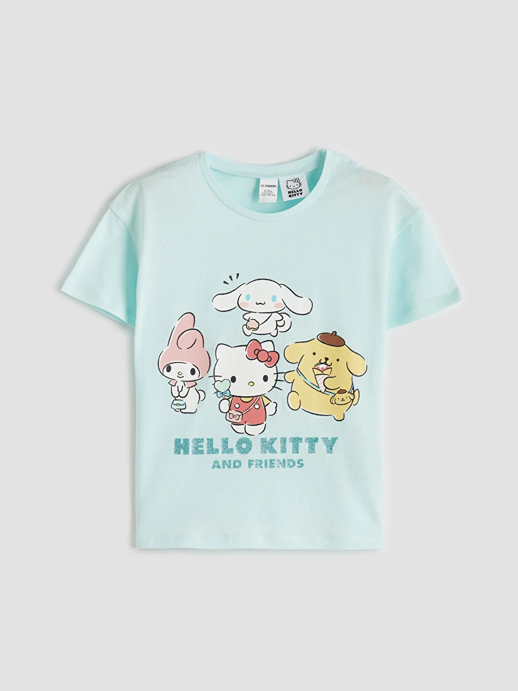 LCW Kids Devojački Hello Kitty Štampani Komplet Majice Kratkih Rukava I Helanki