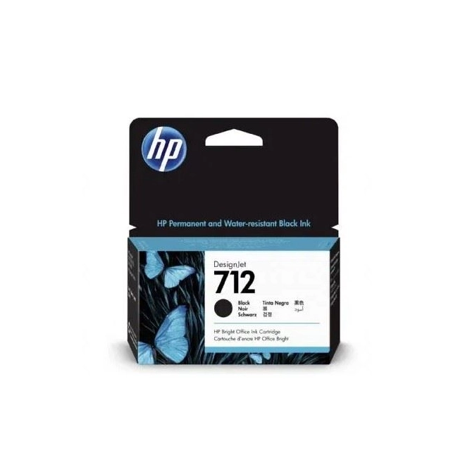 SUP INK HP 3ED70A HP 712 Black 38ml