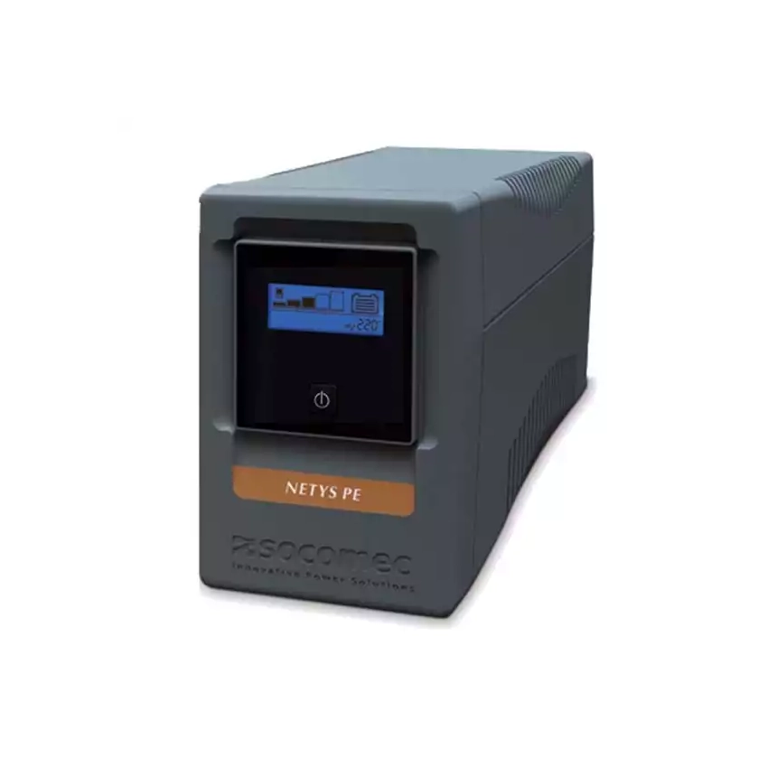 UPS Socomec NeTYS PE 1500VA/900W 230V 50/60Hz AVR, Step wave, LCD displej, RJ45, 1xUSB