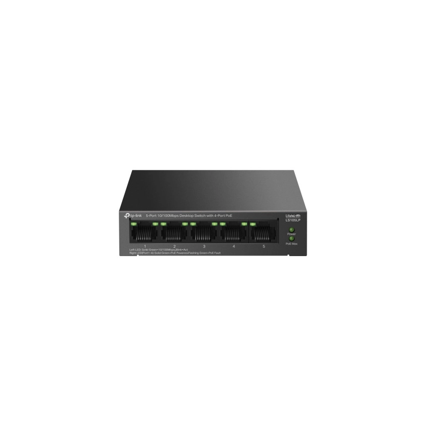 LAN Switch TP-LINK LS105LP 5port 10/100 4-PoE metalno kućište