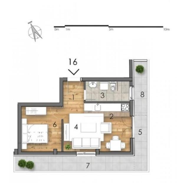 Dvosoban stan na prodaju, 51m2, 130.900€